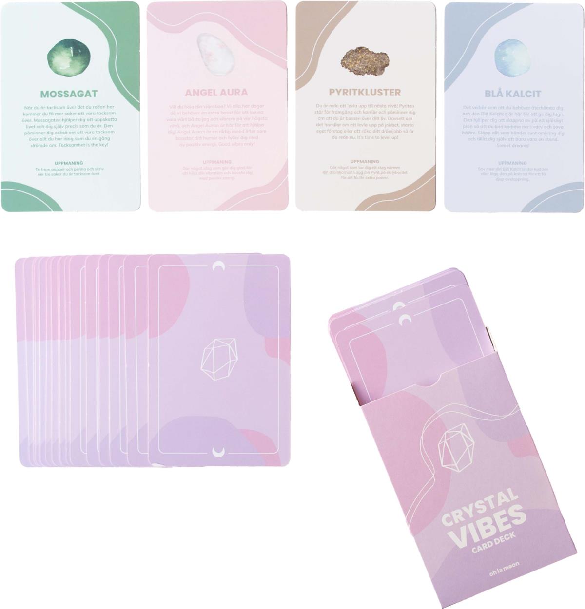 Oh La Moon Crystal Vibes Card Deck 150 g | lyko.com