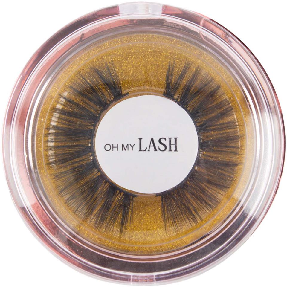 Oh My Lash Faux Mink Strip Lashes Fierce Plastic Re Useable Case