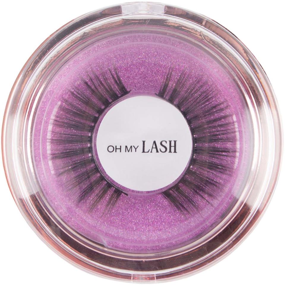 Oh My Lash Faux Mink Strip Lashes Selfie Plastic Re Useable Case