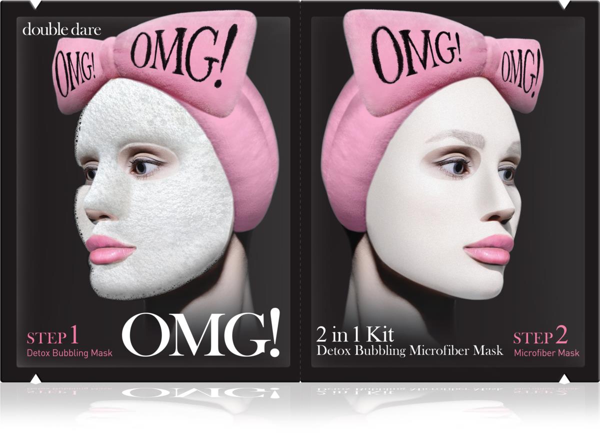 OMG! Double Dare SPA 2In1 Kit Detox Bubbling Microfiber Mask | lyko.com