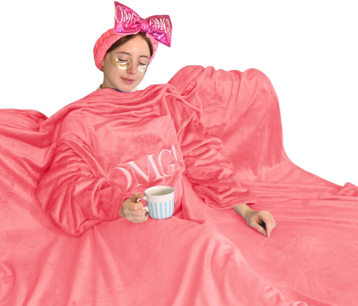 Omg Double Dare Hug Me Blanket Pink