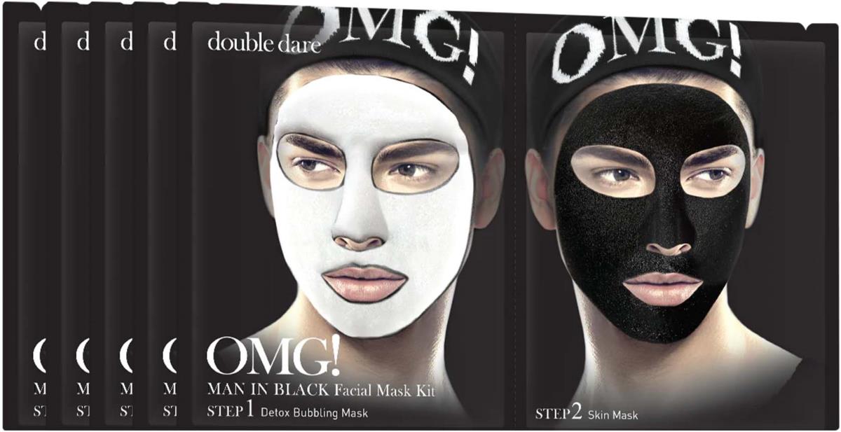 OMG! Double Dare Man In Black Facial Mask 5 pcs | lyko.com