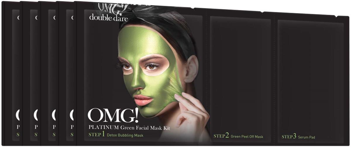 OMG! Double Dare Platinum Green Facial Mask 5 pcs | lyko.com