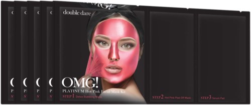 OMG! Double Dare Platinum Hot Pink Facial Mask 5 pcs | lyko.com