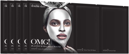 OMG! Double Dare Platinum Silver Facial Mask 5 pcs | lyko.com