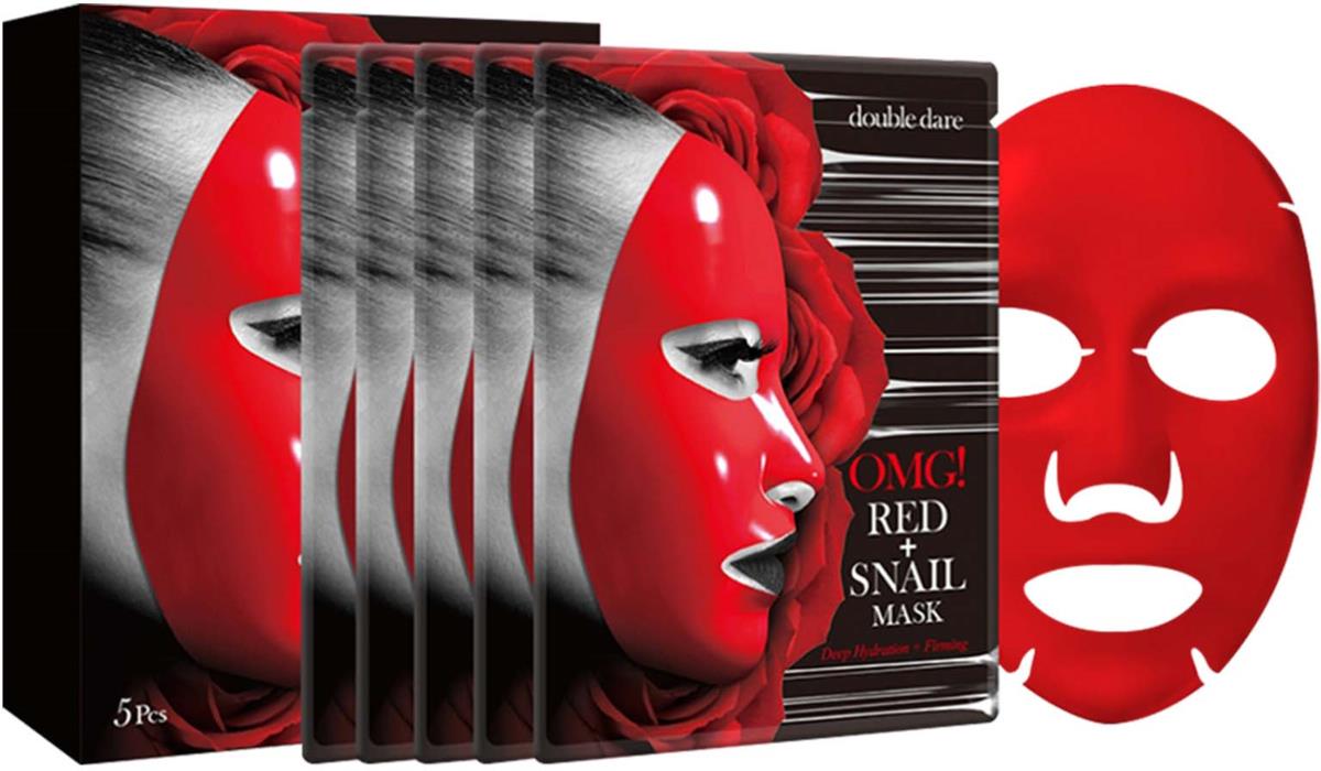 OMG! Double Dare Red + Snail Mask 5 pcs | lyko.com