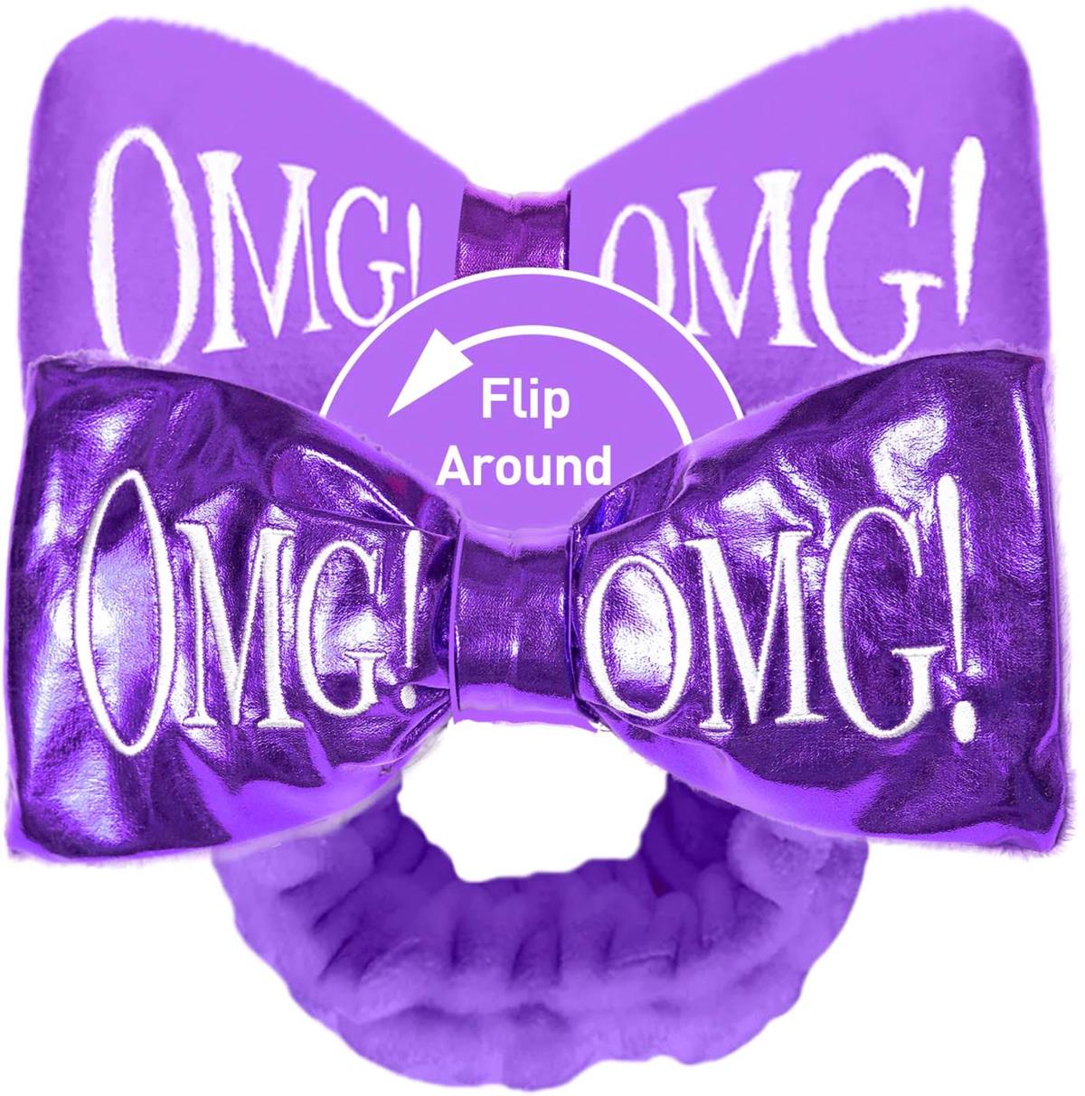 Omg Double Dare Reversible Hairband Purple