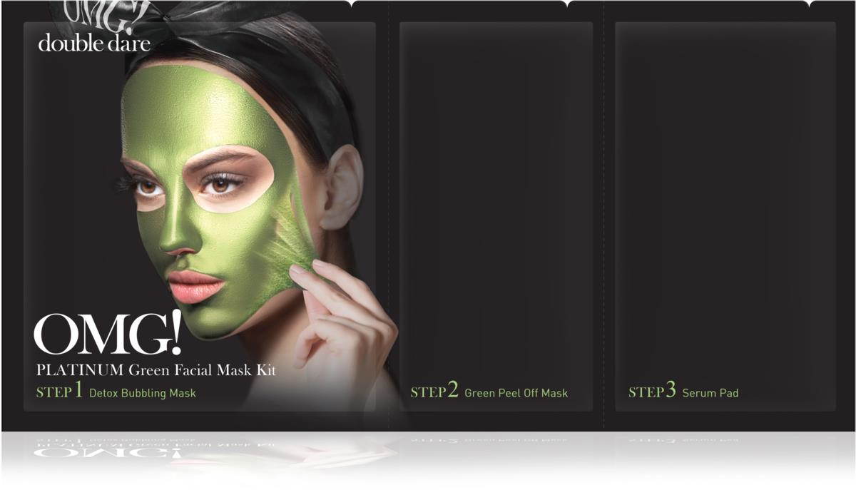 OMG! Double Dare PLATINUM Green Facial Mask Kit | lyko.com