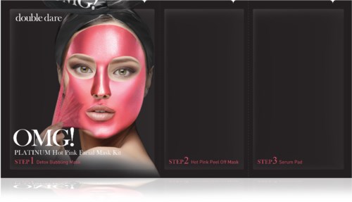 OMG! Double Dare PLATINUM Hot Pink Facial Mask Kit | lyko.com