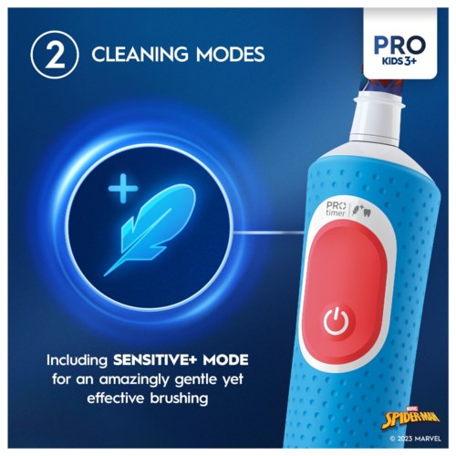 Oral B Pro Kids Electric Toothbrush 1 Brush head Marvel Spider-Man ...