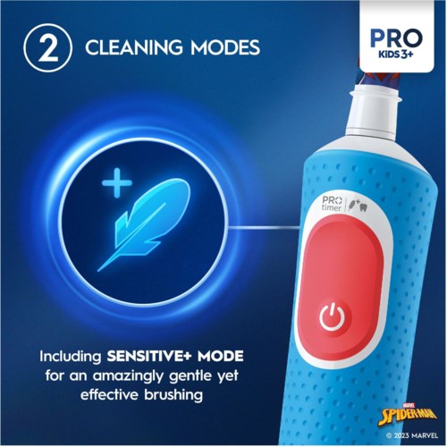 Oral B Pro Kids Spider-Man Electric Toothbrush Designed By Braun | lyko.com