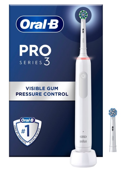 Oral B Pro Series 3 Electric Toothbrush 2 Brush heads White | lyko.com