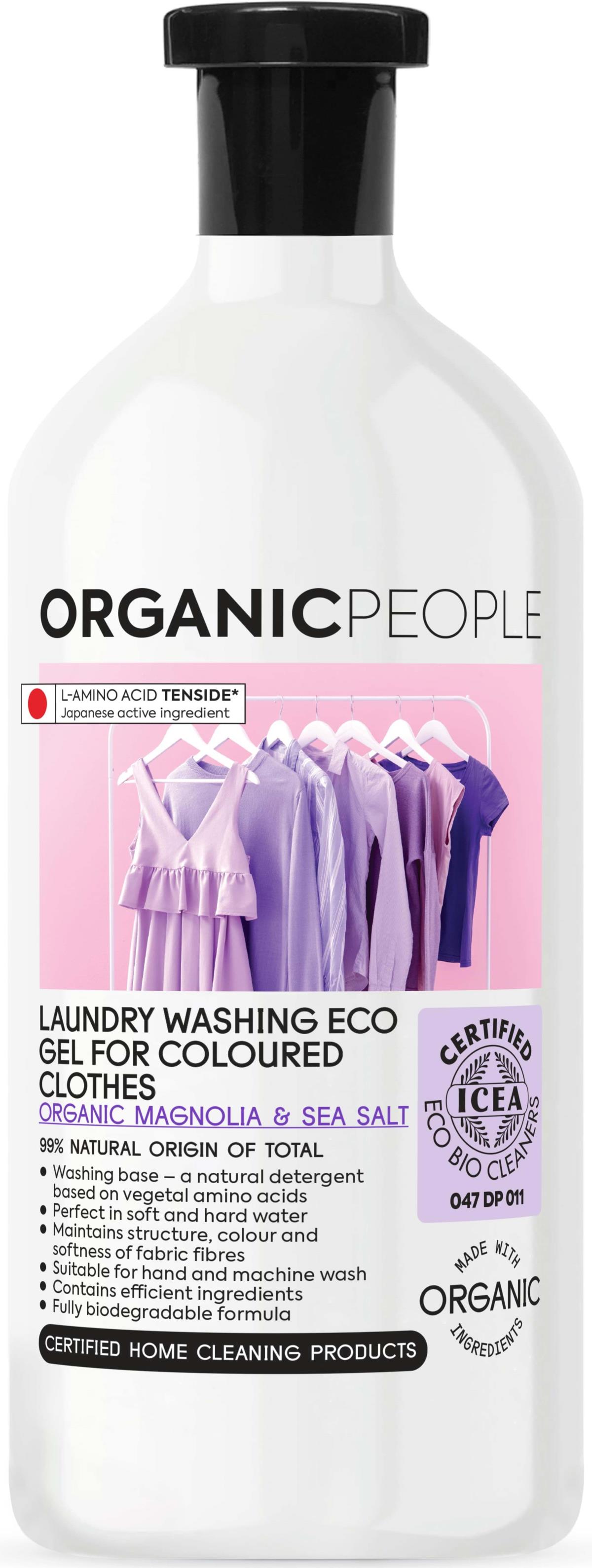 Organic People Laundry Washing Eco Gel For Coloured Clothes 1000 ml ...