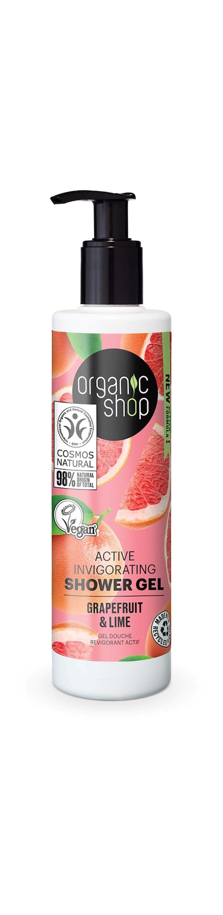 Organic Shop Active Invigorating Shower Gel Grapefruit & Lime 280 ml ...