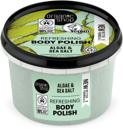 Organic Shop Refreshing Body Polish Algae & Sea Salt 250 ml | lyko.com