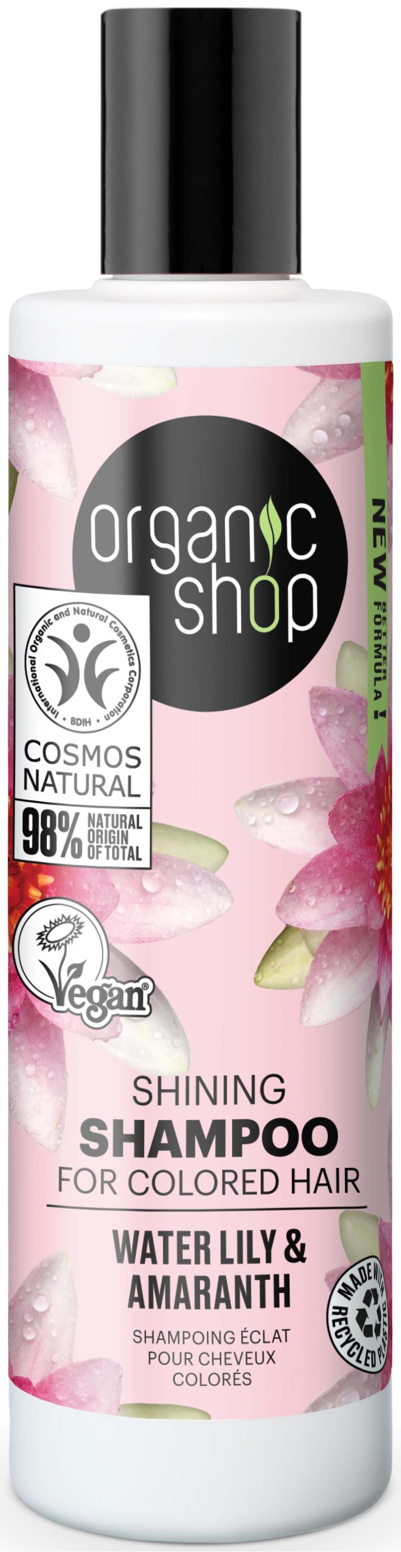 Organic Shop Shampoo Water Lily & Amaranth 280 ml | lyko.com