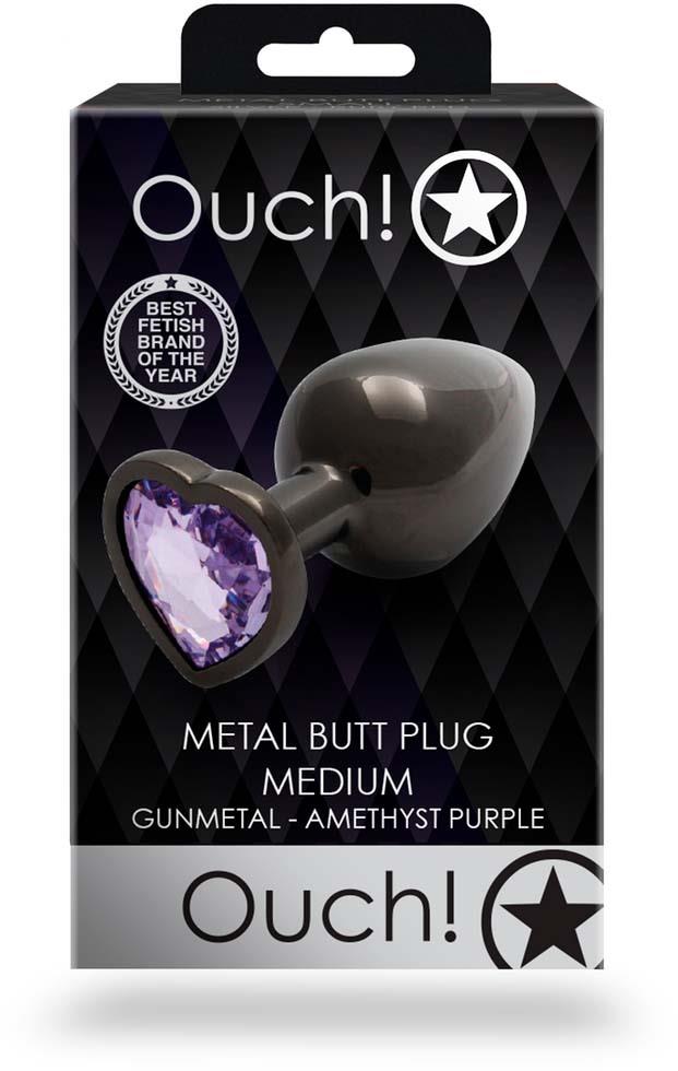 Ouch! by Shots Heart Gem Butt Plug Medium | lyko.com