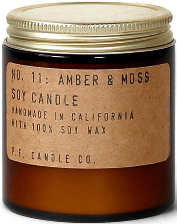 P.F. Candle Co. Amber & Moss Mini Soy Candle 99 g | lyko.com