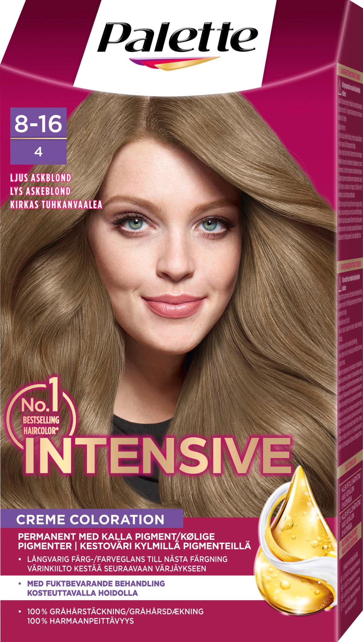 Schwarzkopf Palette Intensive Creme Coloration 8-16 Light Ash Blonde ...