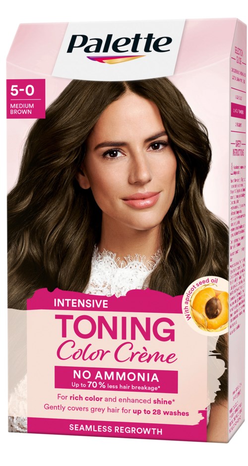 Schwarzkopf Intensive Toning Color Crème 5-0 Medium Brown | lyko.com