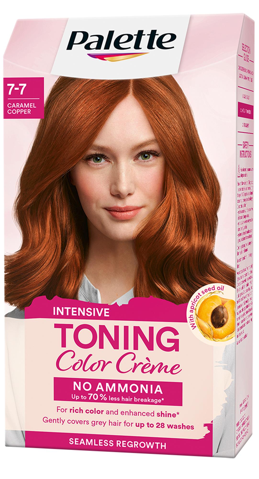 Schwarzkopf Palette Intensive Toning Color Crème 7-77 Caramel Copper ...