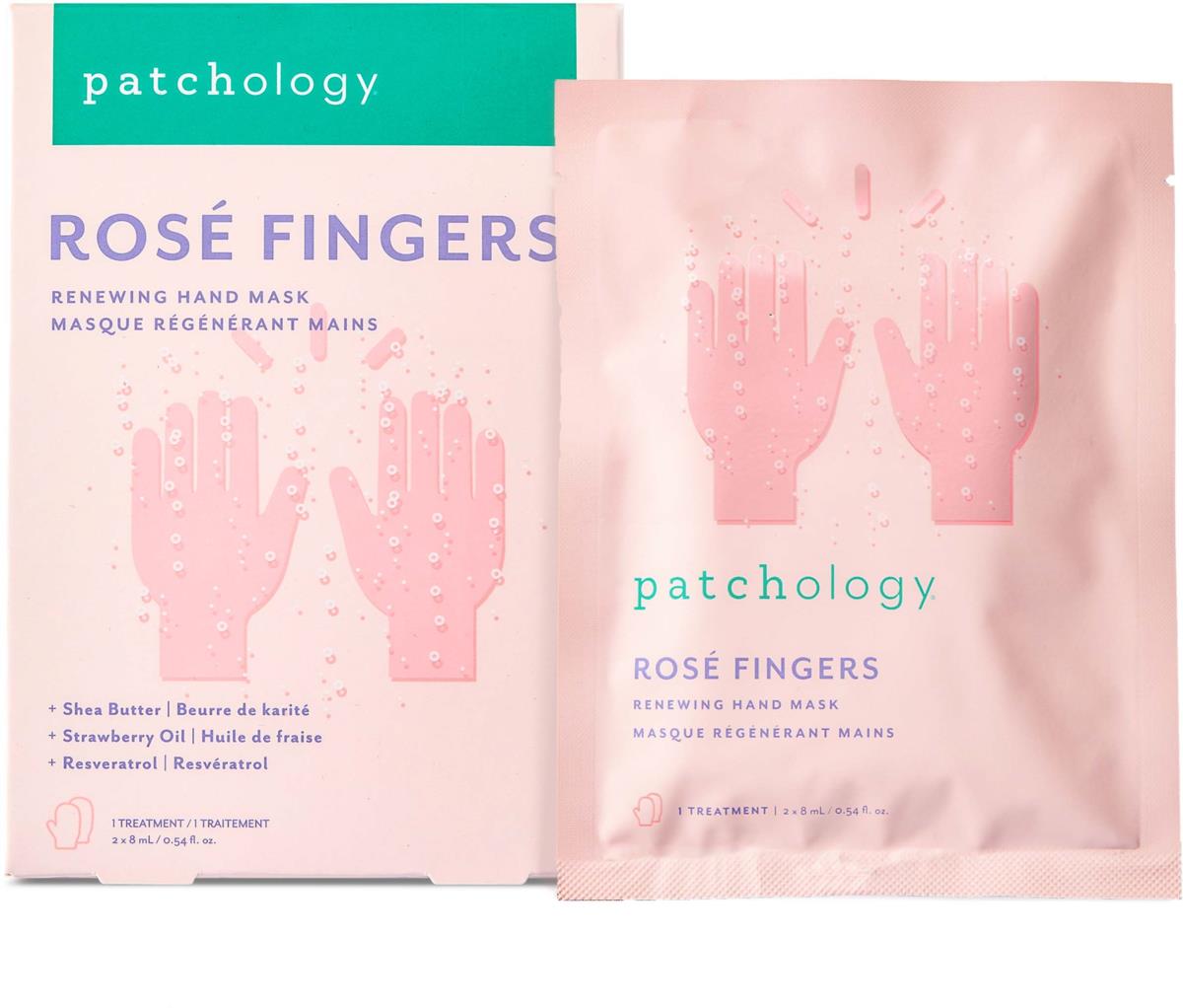 Patchology Rosé Fingers Renewing Hand Mask | lyko.com
