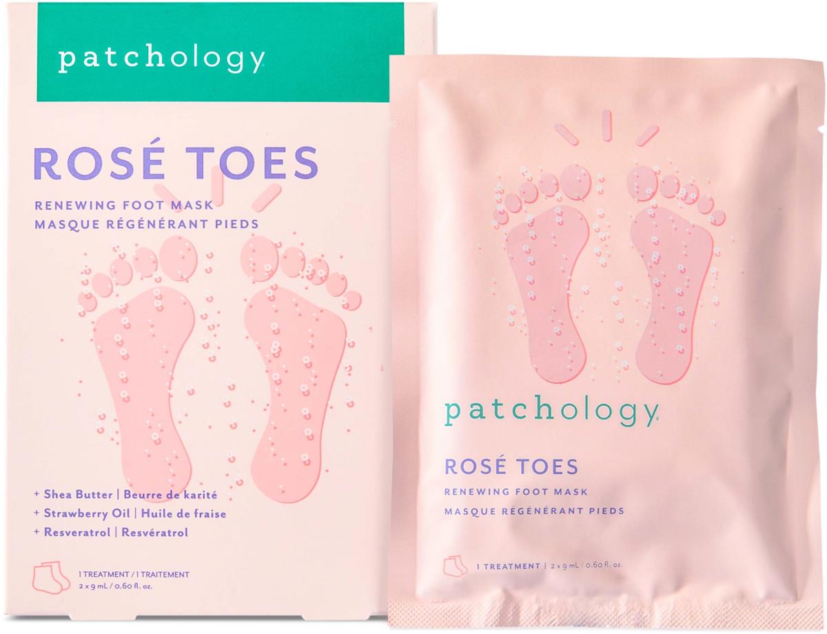 Patchology Rosé Toes Renewing Foot Mask | lyko.com