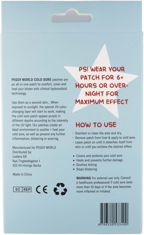 Peggy World Peggy 02 Cold Sore Patches | lyko.com