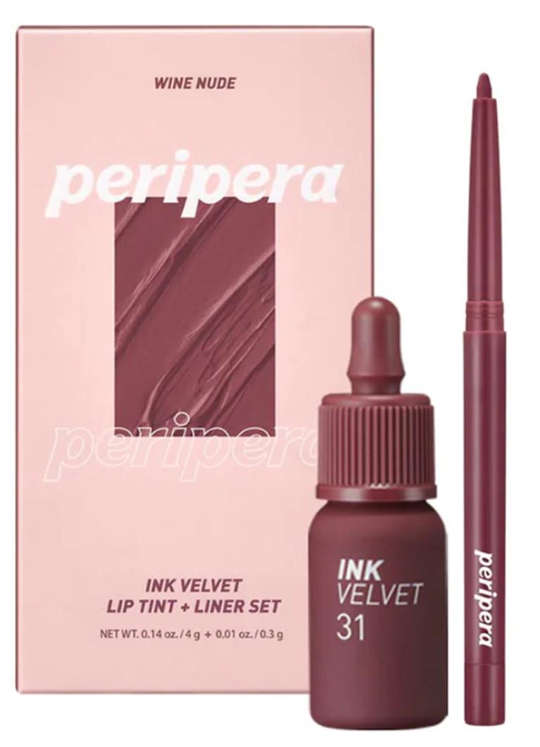 Peripera Ink Velvet + Lip Liner Set #02 Wine Nude | lyko.com
