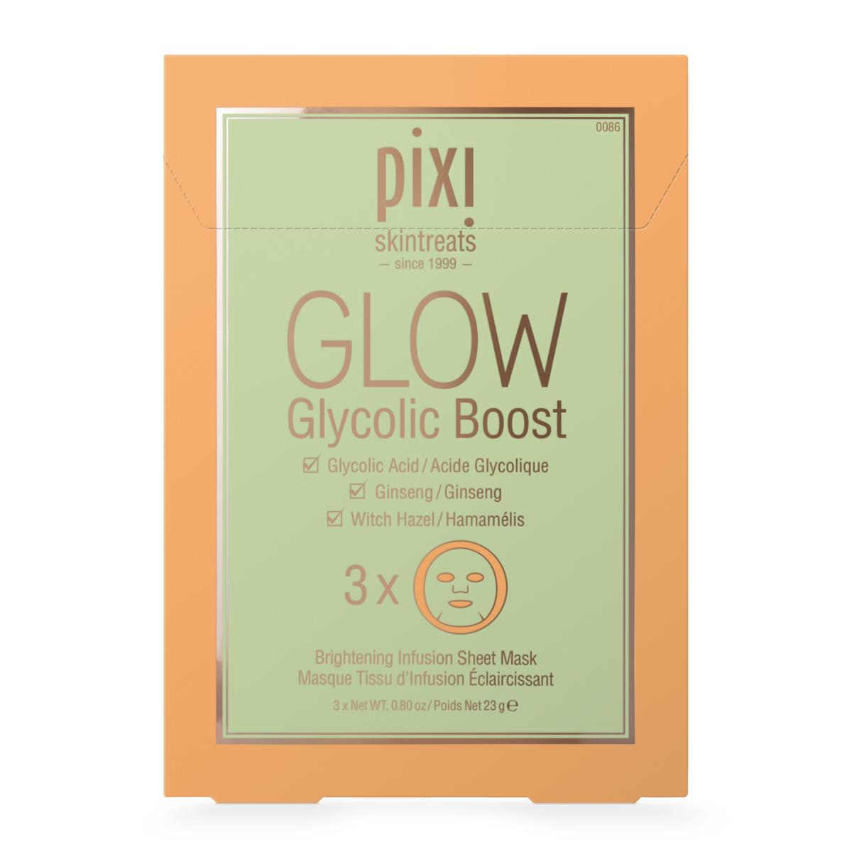 PIXI Glow Tonic Family Glow Glycolic Boost Sheet Masks | lyko.com