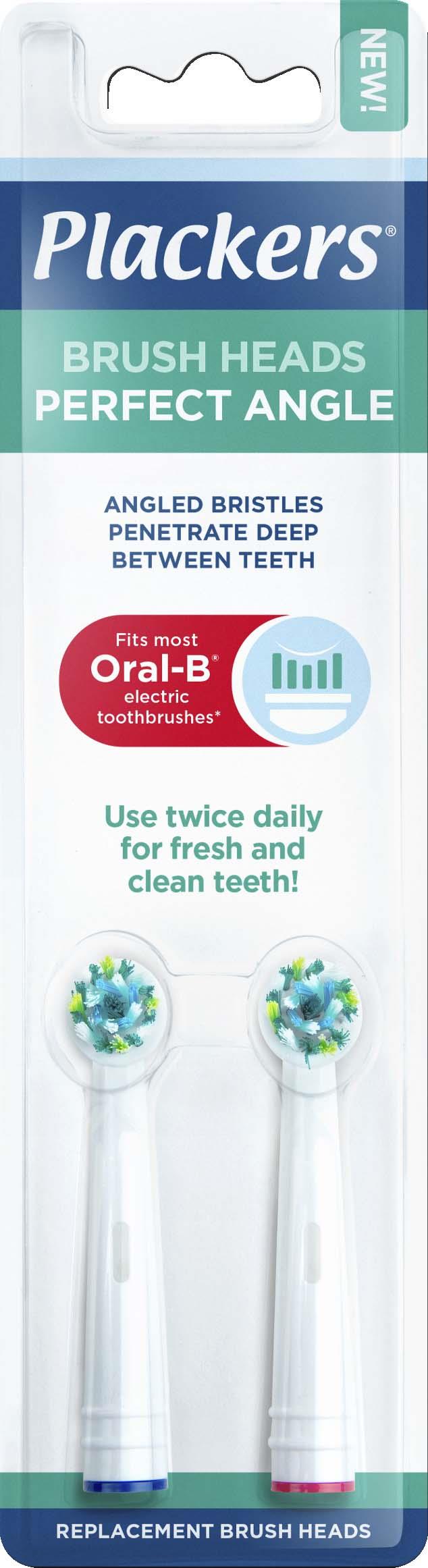 Plackers Brush Head Refills Perfect Angle 2 st | lyko.com