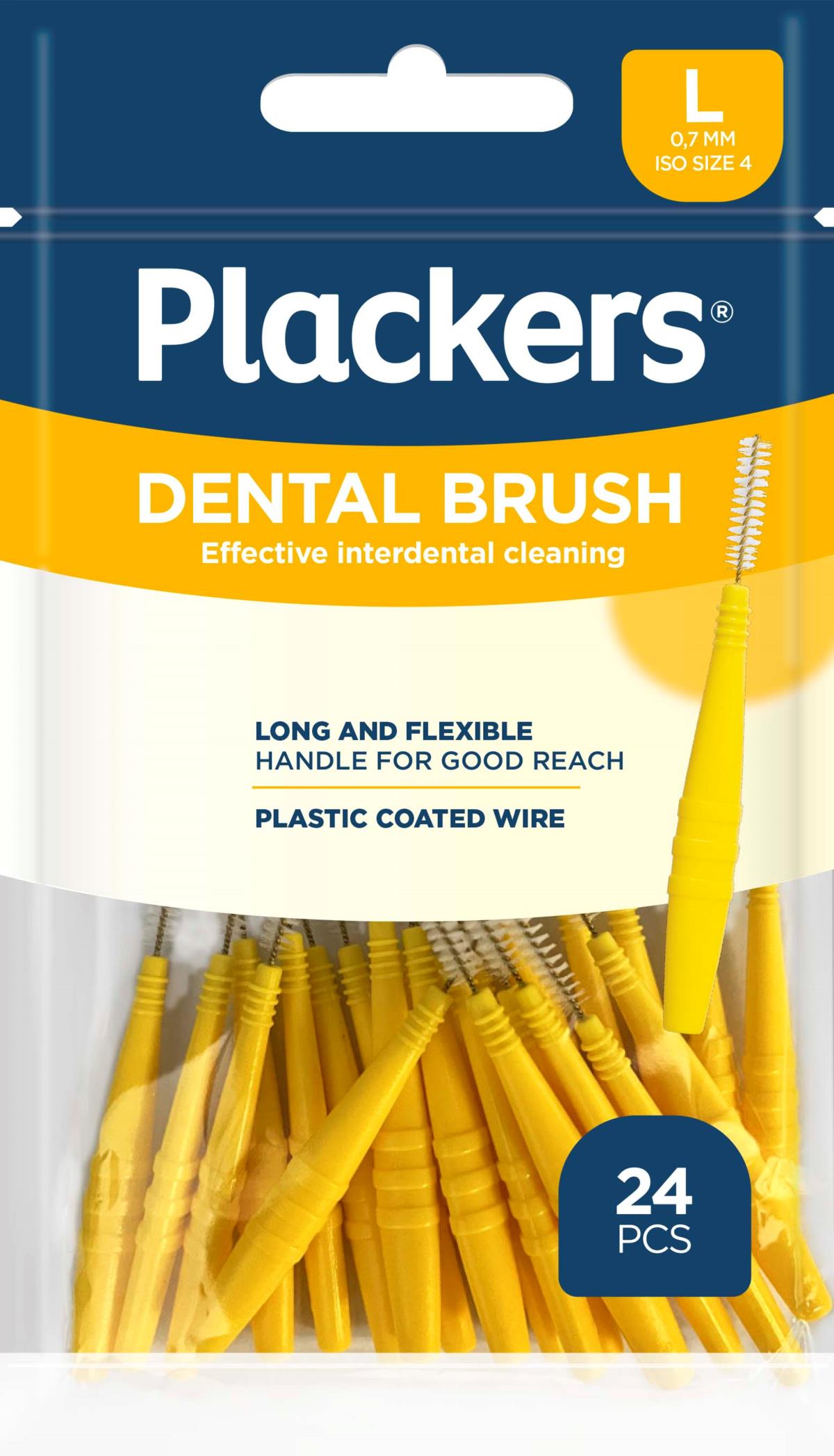 Plackers Dental Brush L 0,7 mm 24 st | lyko.com