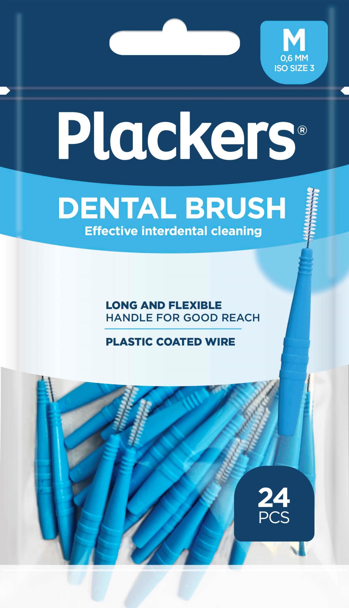 Plackers Dental Brush M 0,6 mm 24 st | lyko.com