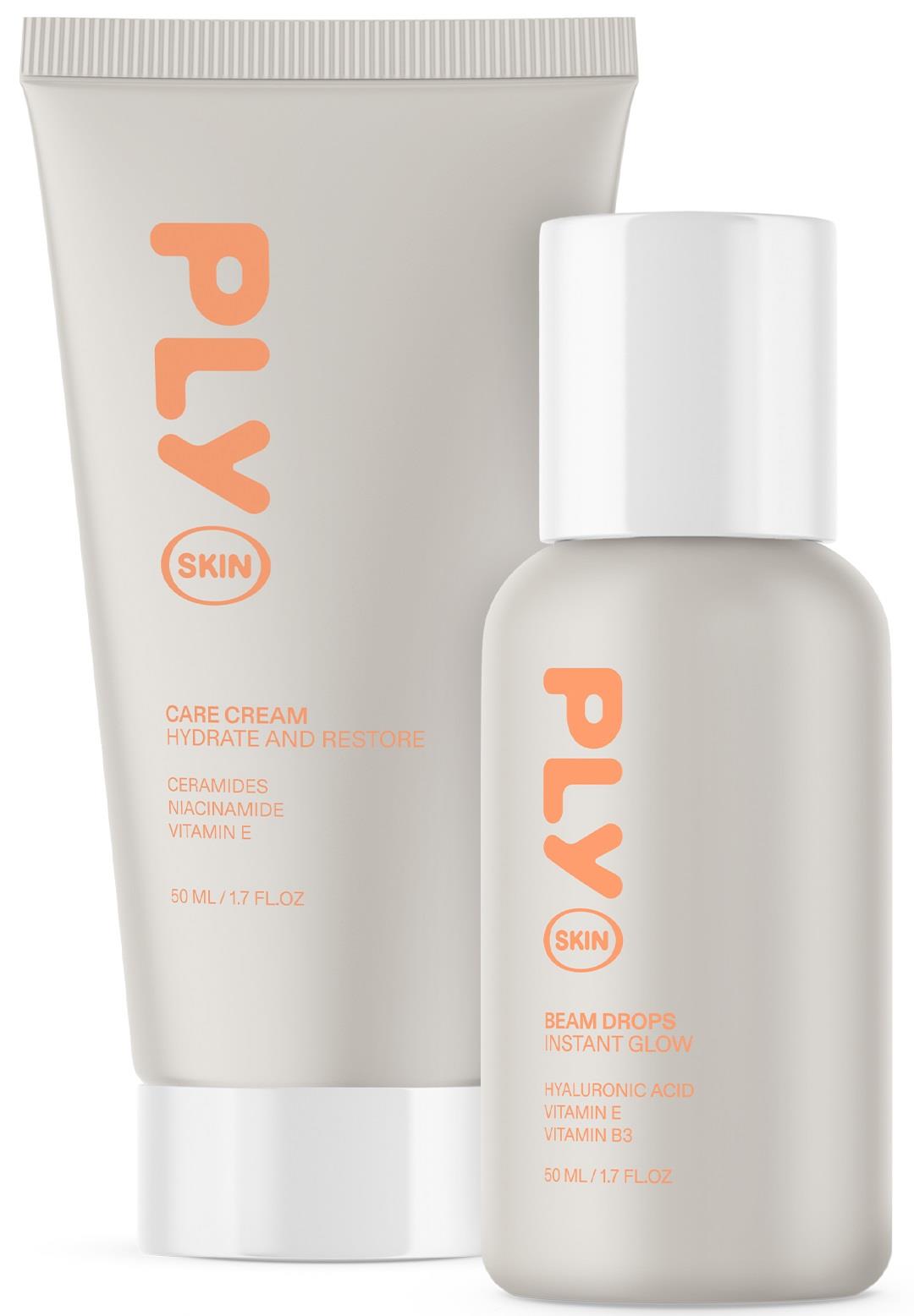 PLY Skin Skin Care Cream 50 ml & Skin Beam Drops 50 ml | lyko.com