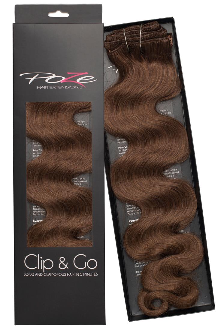 Poze Hairextensions Poze Clip Go Standard Wavy 55cm 6B Lovely Brown poze-hairextensions-poze-clip-go-standard-wavy-55cm-6b-lovely-brown