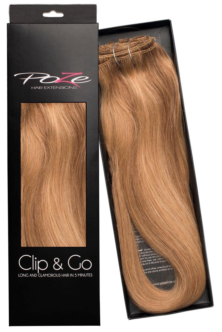 Poze Hairextensions Clip & Go Extensions 50 cm 10B/8B Brown Ash Blonde ...