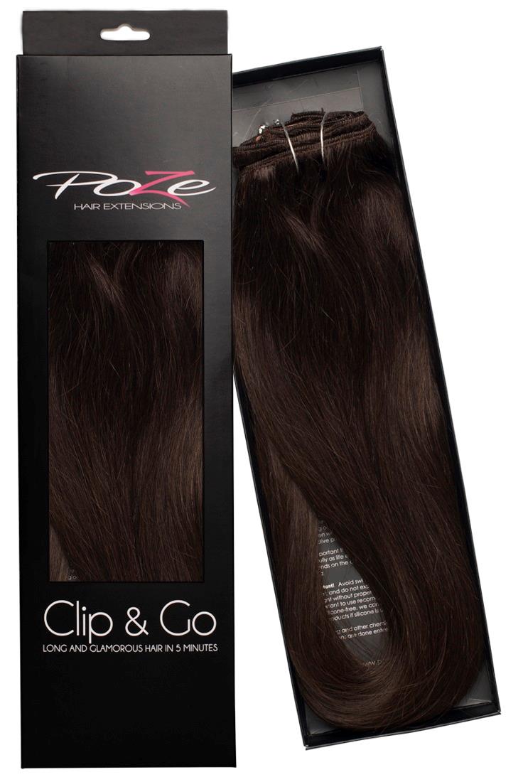 Poze Hairextensions Clip & Go Standard Real Hair Extensions 60 cm 2B ...