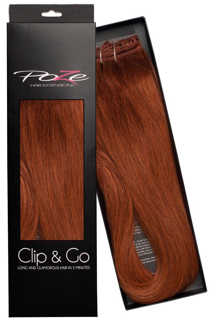 Poze Hairextensions Clip & Go Extensions 50 cm 7K Copper Fusion | lyko.com