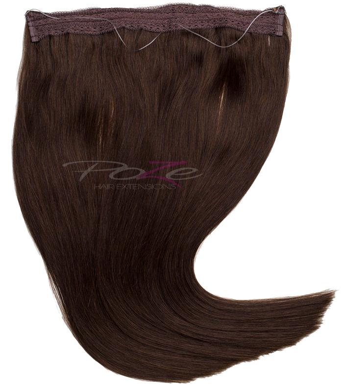 Poze Hairextensions Poze Flip & Go Löshår 1 set 50cm 4B Chocolate Brown ...