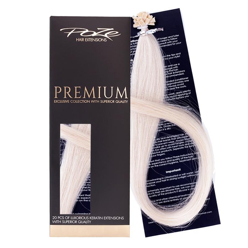 Poze Hairextensions Keratin Premium Extensions 50 cm 1001 Platinum ...