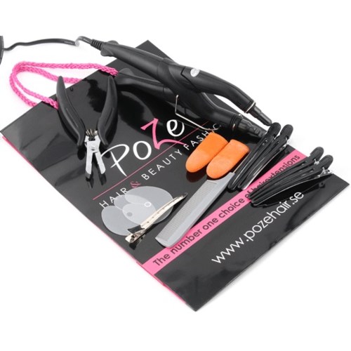 Poze Hairextensions Poze Startbox Fusion Deluxe Set Svart | lyko.com