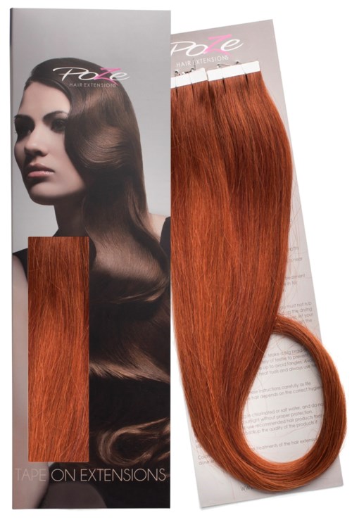 Poze Hairextensions Poze Tape On Extensions 7K 4 cm/bit 50 cm Copper ...
