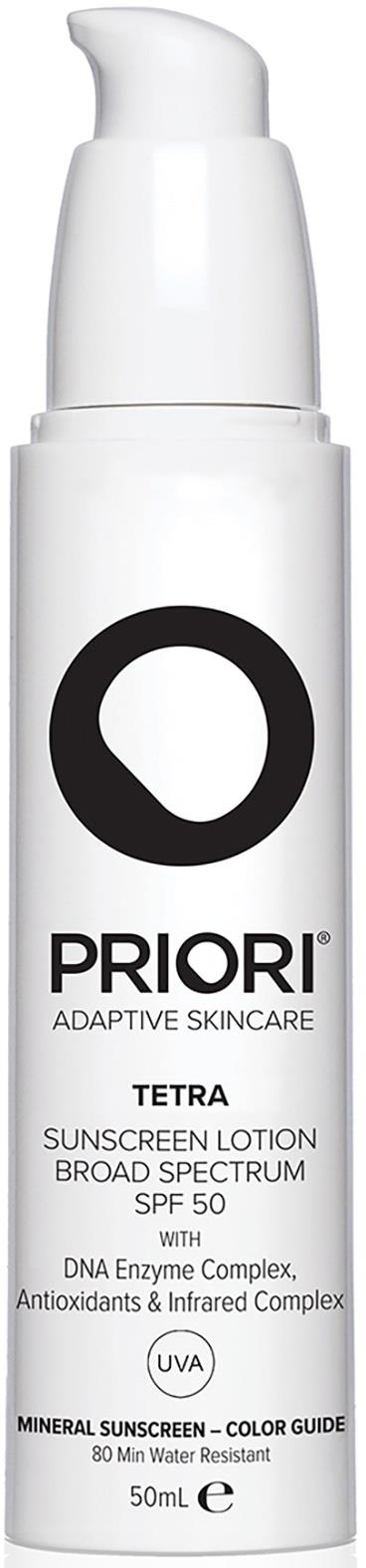 PRIORI Adaptive Superceutical Formulas TETRA Broad Spectrum SPF 50 ...