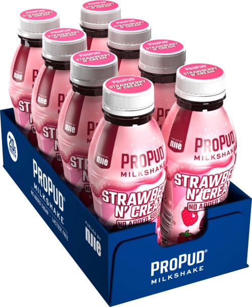 ProPud Protein Milkshake Strawberry 8 x 330 ml | lyko.com