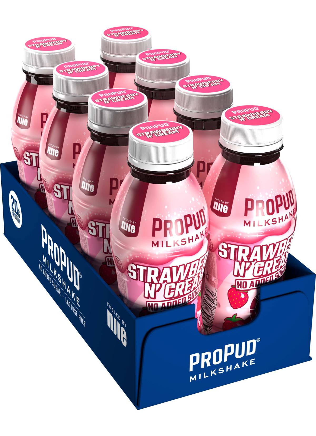 ProPud Protein Milkshake Strawberry 8 x 330 ml | lyko.com