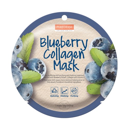 Purederm Blueberry Collagen Mask-C 18 g | lyko.com