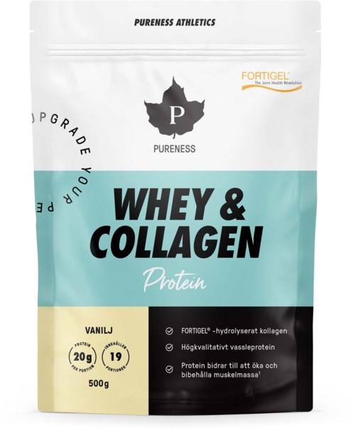 Pureness Athletics Whey & Collagen Vanilj 500 g | lyko.com