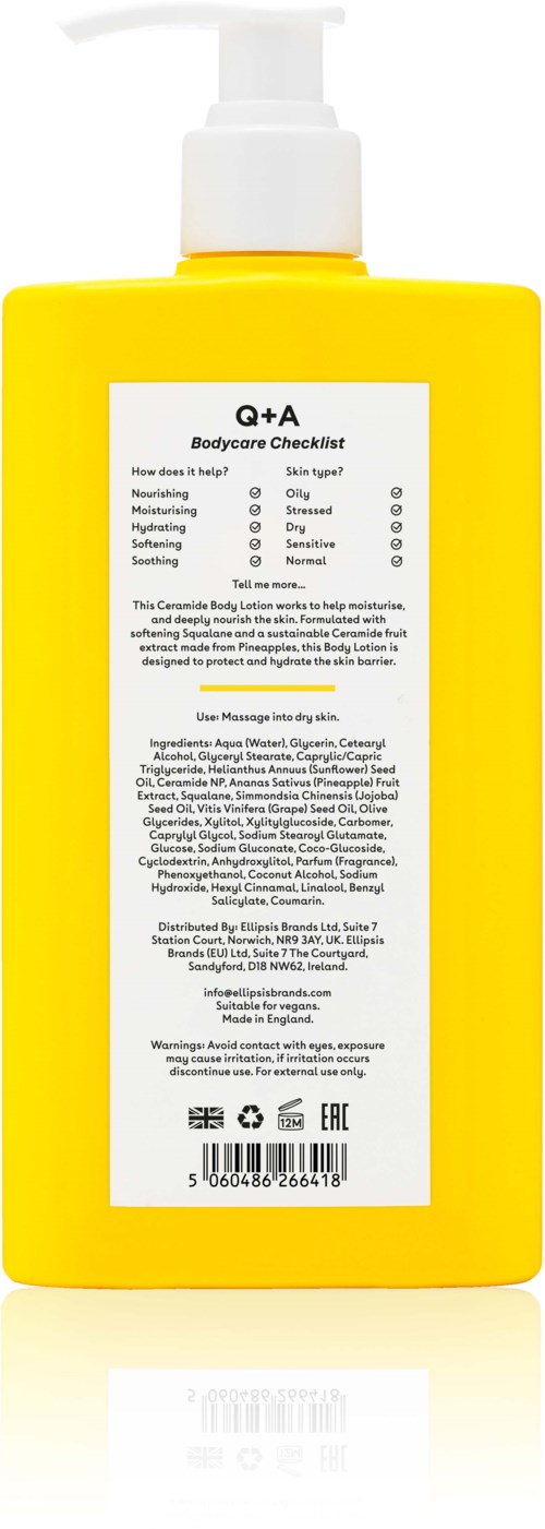 Q+A Ceramide Body Lotion 250 ml | lyko.com