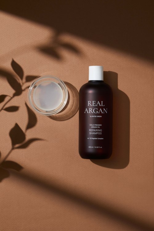 Rated Green Real Argan Cold Pressed Argan Oil Repairing Shampoo 400 ml ...