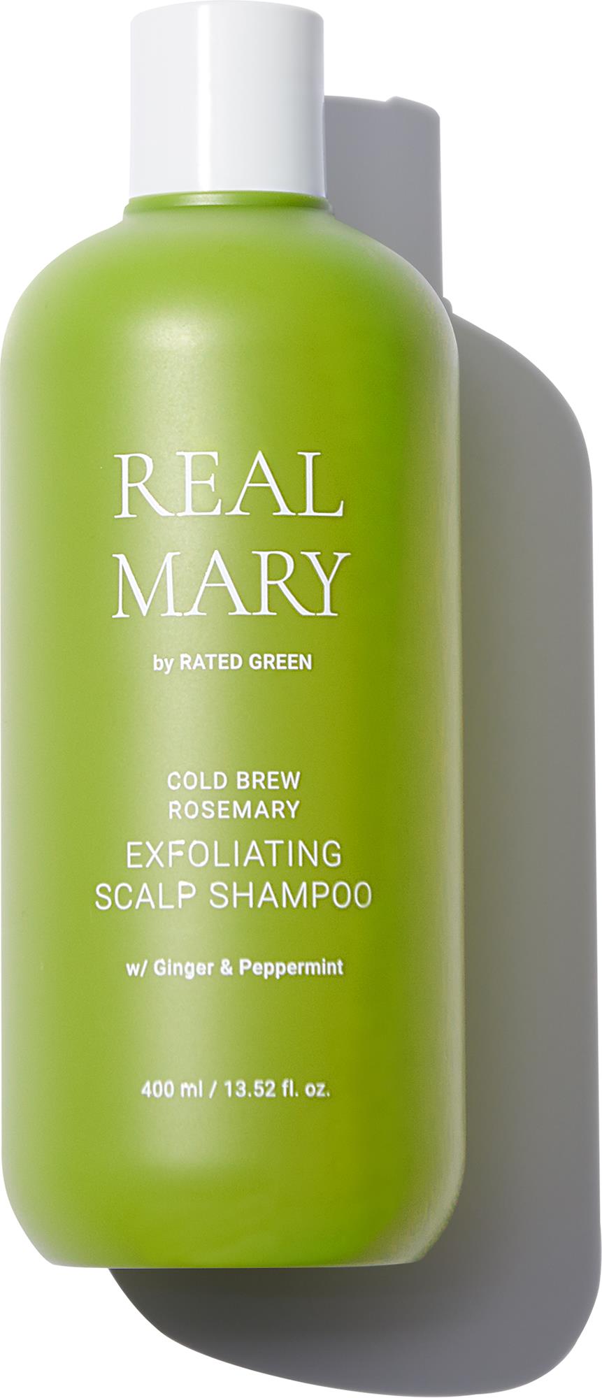 Rated Green Real Mary Cold Brew Rosemary Exfoliating Scalp Shampoo 400 ...